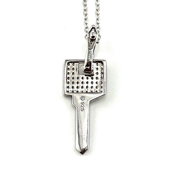 Jewelry | 925 Solid Sterling Silver Key Necklace | Poshmark